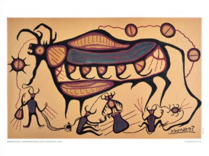 AFN11 Morrisseau, Norval, Sacred Buffalo Worshippers – Art Image ...